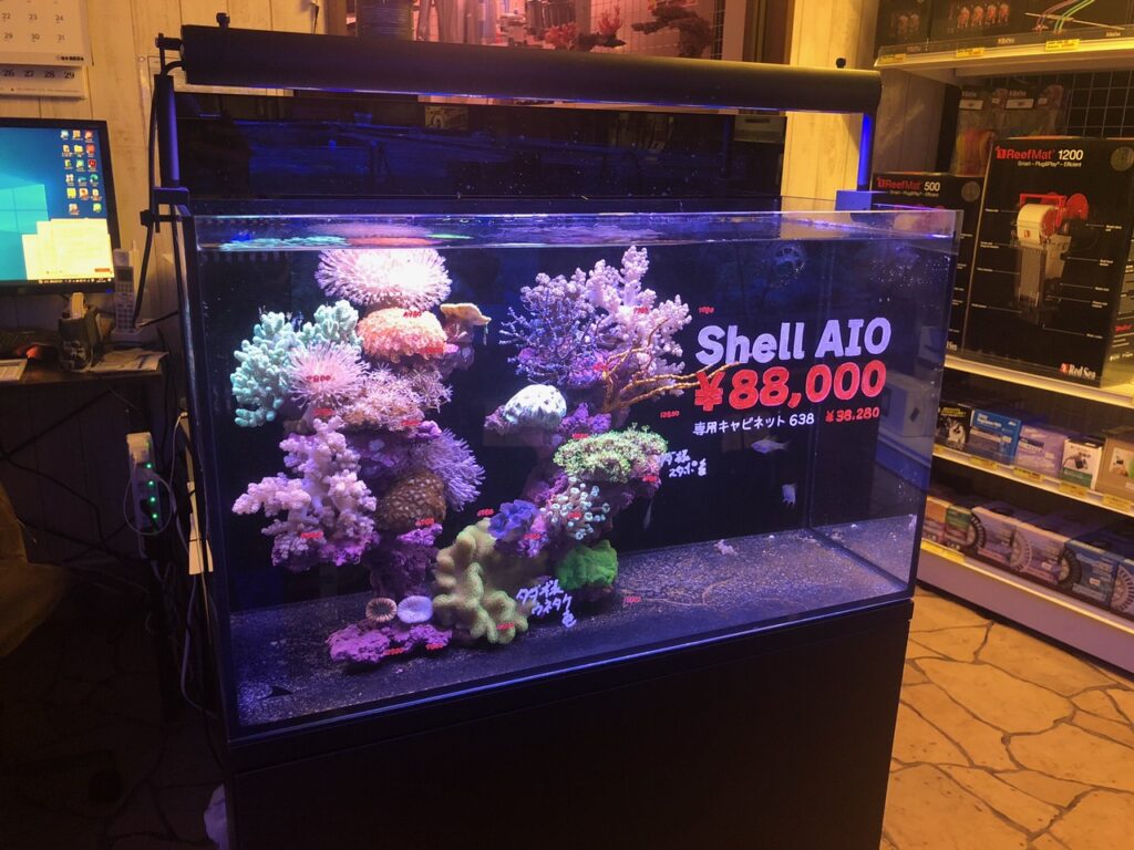 【OF水槽顔負け！】価格・機能・サイズ・デザインすべて文句なし！『SHELL AIO』徹底紹介！ | 生麦海水魚センター